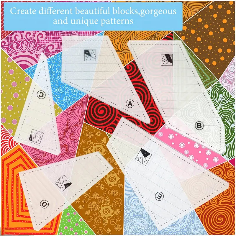 Scrap Crazy 8ths Template 5pc – All You Needle NZ