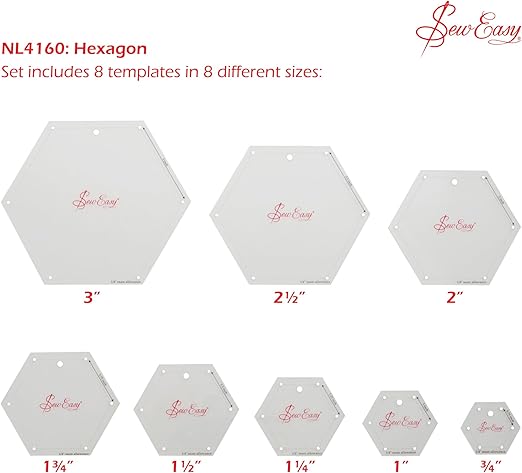 Sew Easy Mini Hexagon Template – All You Needle NZ