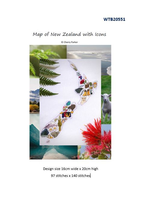Chart - NZ Map With Icons – All You Needle NZ