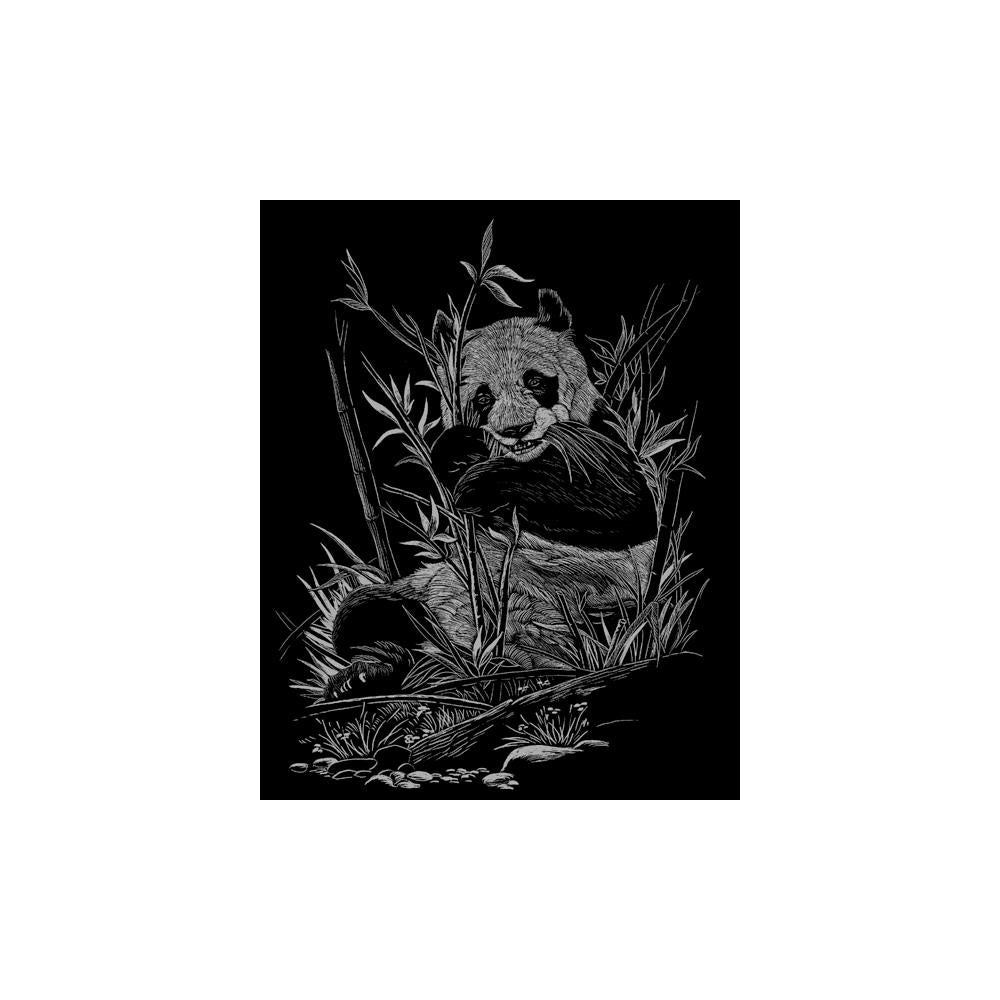 Foil Engraving Art - Silver - Panda – All You Needle NZ